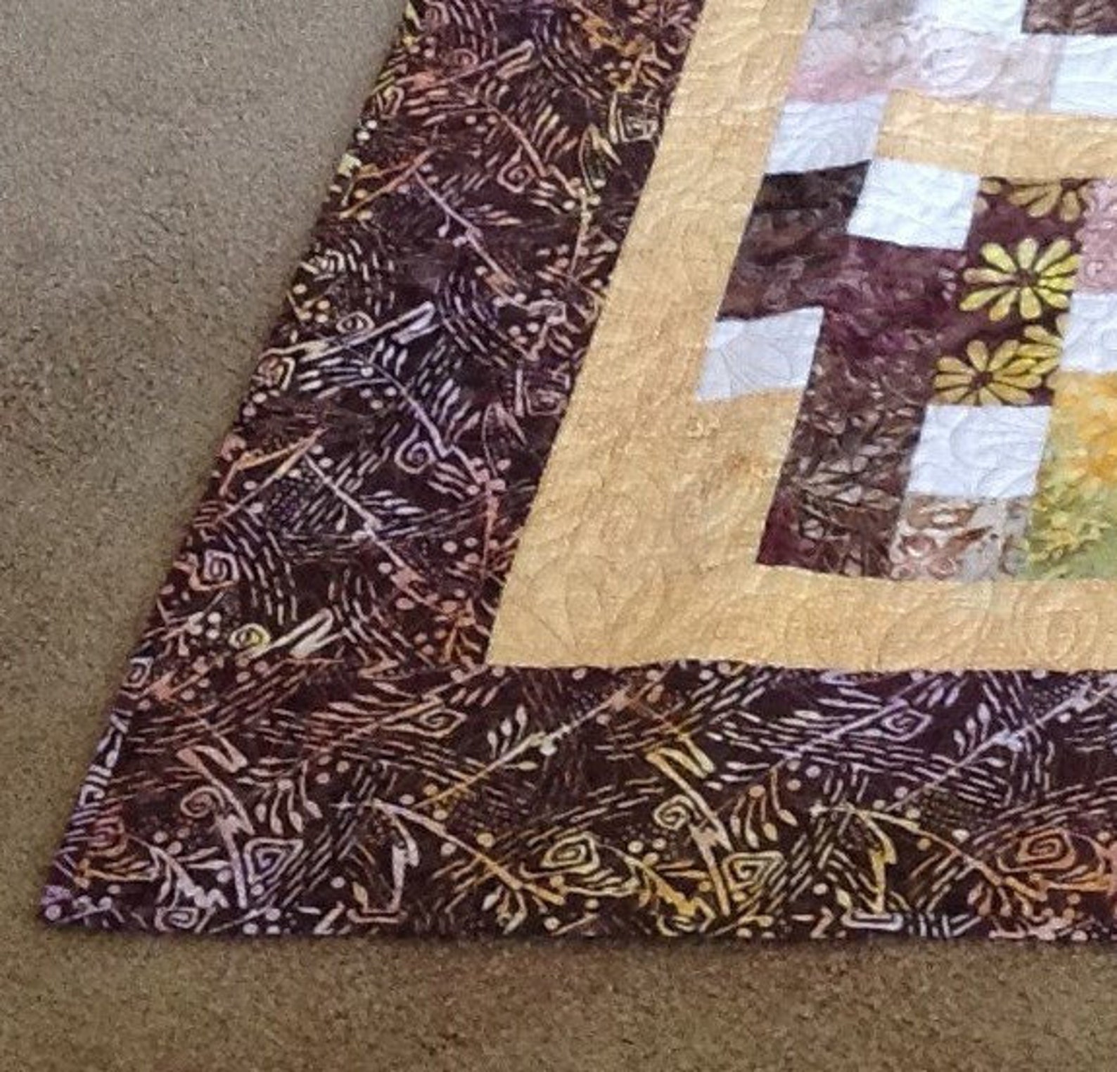 Batik Bed Runner Handmade Quilted Bed Runner Home Decor | Etsy