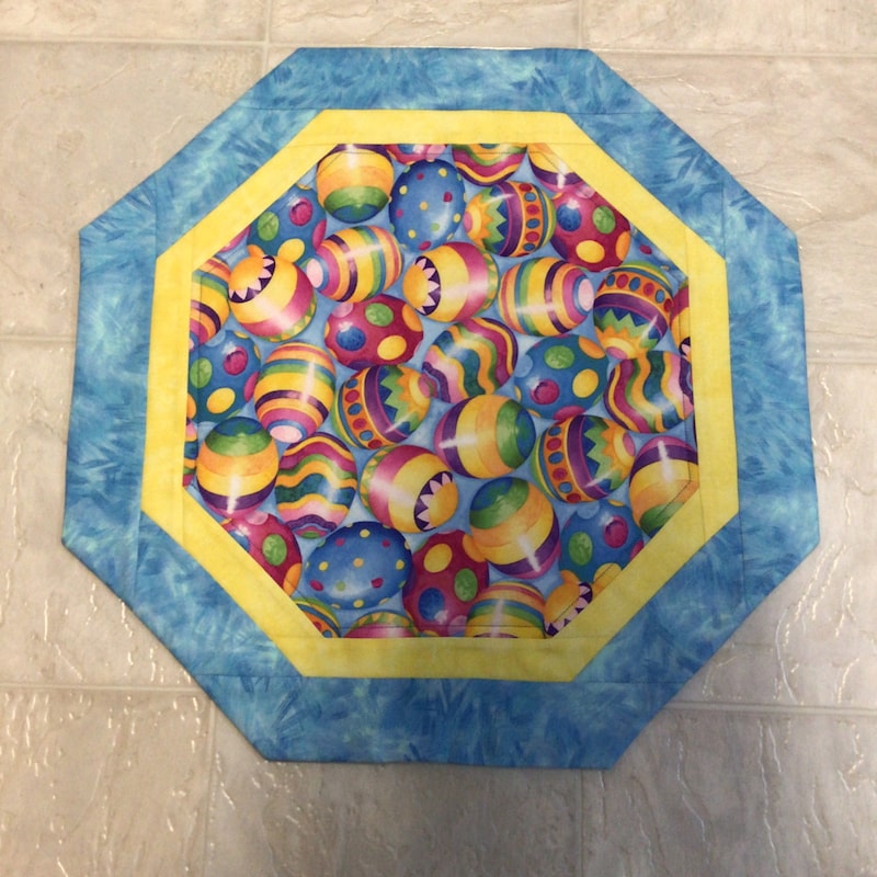 Blue Yellow Table Topper - Etsy