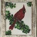 Handcrafted Glass Art Red Cardinal on Rustic Weathered Wood Frame - Etsy