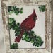 Handcrafted Glass Art Red Cardinal on Rustic Weathered Wood Frame - Etsy