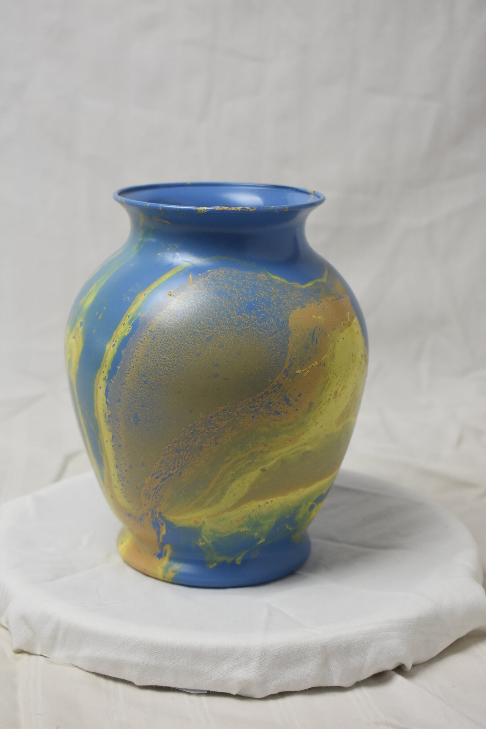 Blue Marble Vase - Etsy