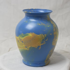 Blue Marble Vase - Etsy