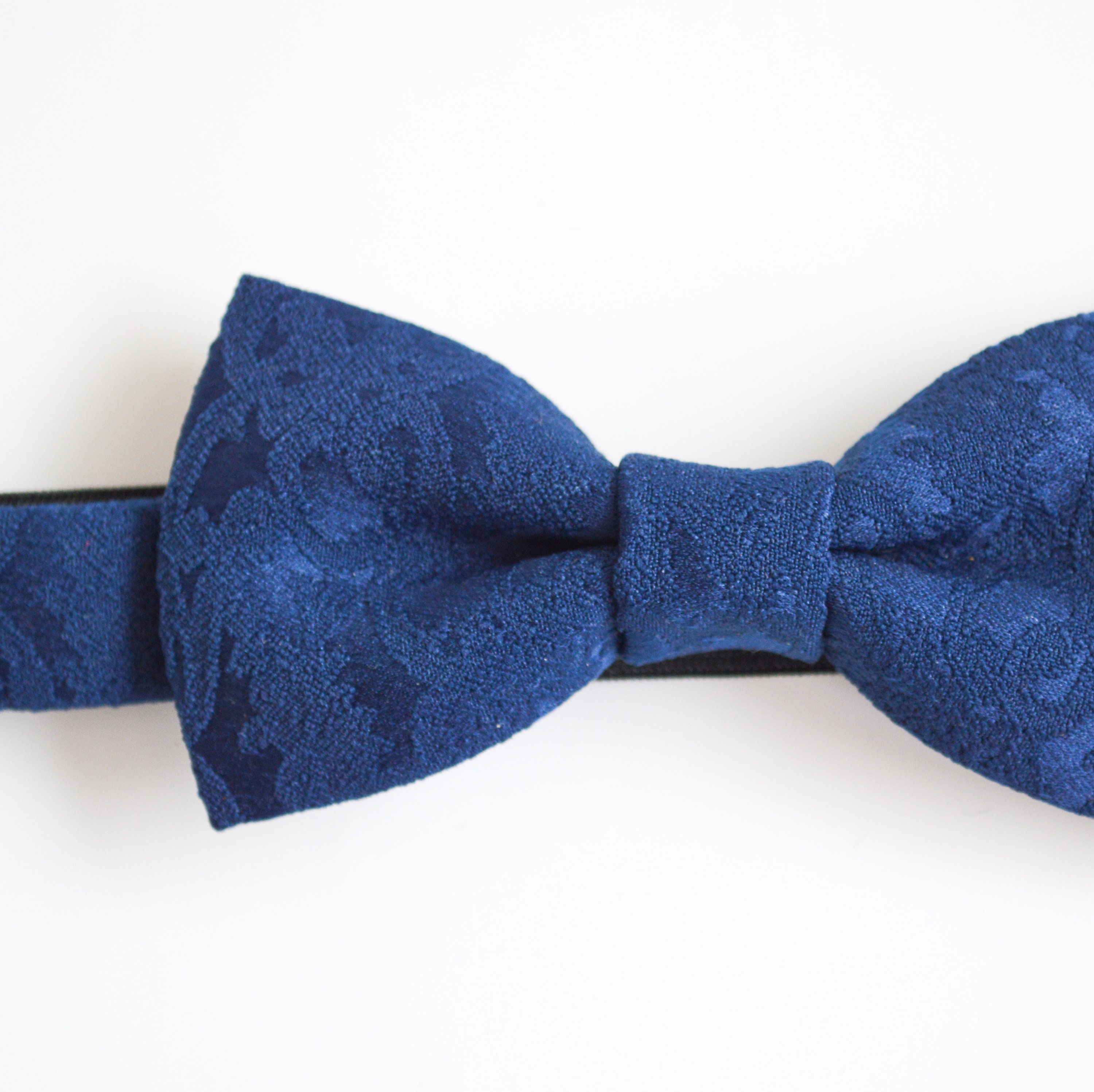 Dark Blue Bow Tie, Royal Bowtie, Blue Bowtie, Pre Tied Bowtie, Bow Tie ...