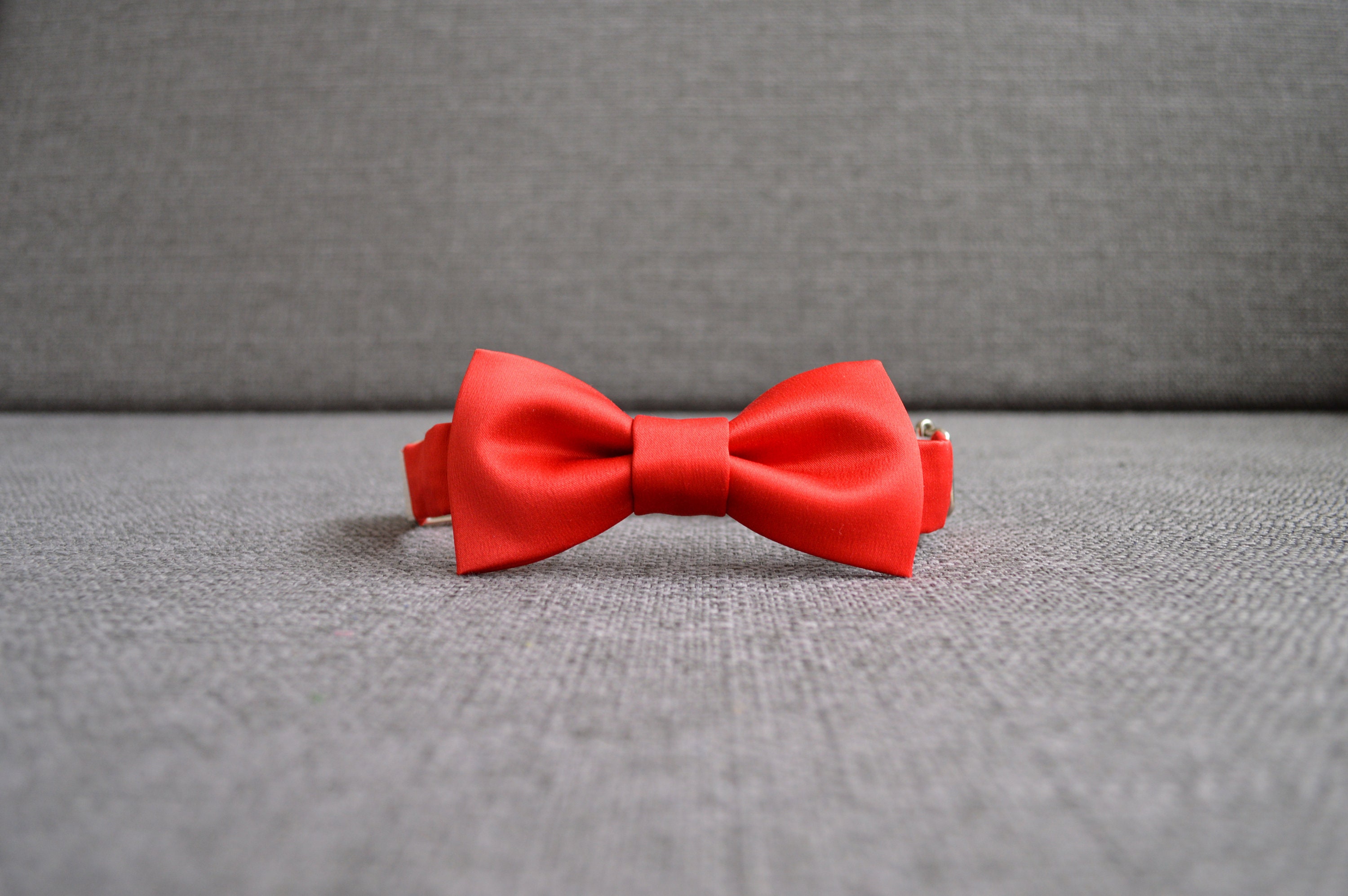 Red Bow Tie Simple Red Bow Tie for Men Rose Red Bow Tie - Etsy