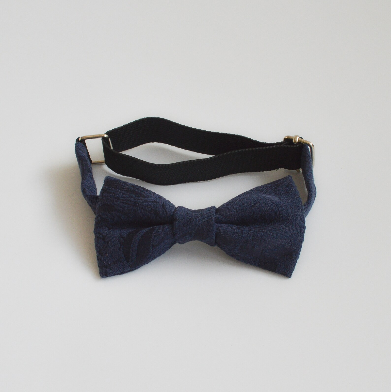 Navy Blue Bow Tie, Indigo Bow Tie, Dark Blue Lace Bow Tie, Midnight Bow ...