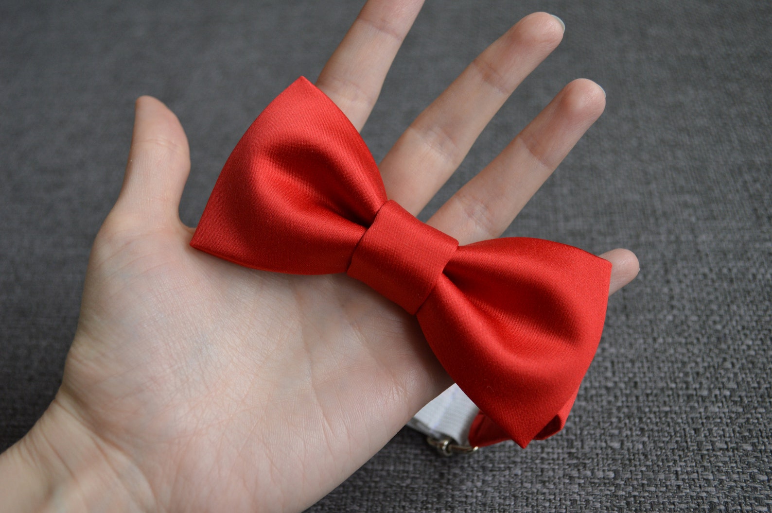 Red Bow Tie Simple Red Bow Tie for Men Rose Red Bow Tie - Etsy