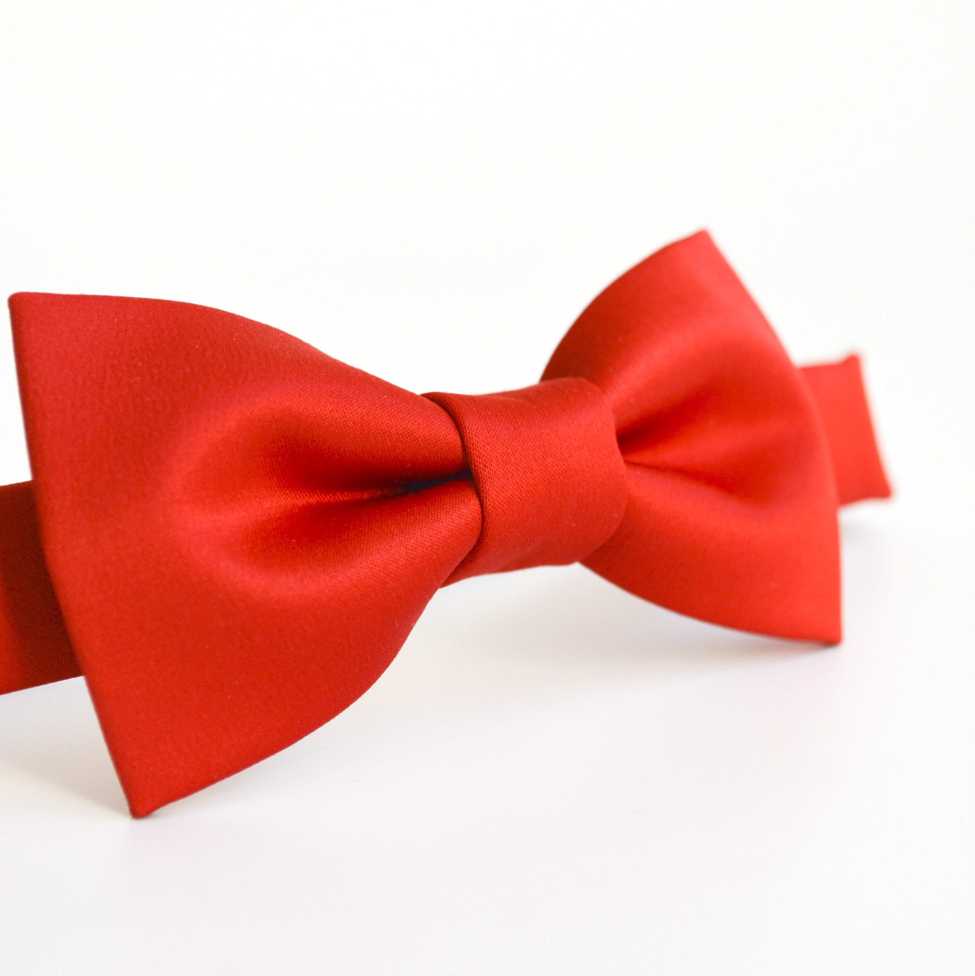 Red Bow Tie Simple Red Bow Tie for Men Rose Red Bow Tie - Etsy