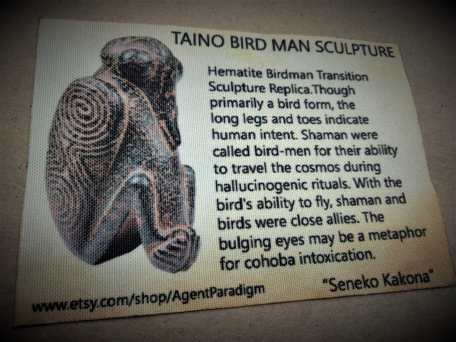 TAINO BIRD MAN Sculpture, Escultura Taina De Hombre Pajaro, Shaman ...