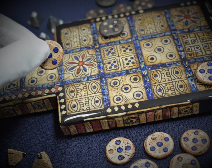 The Royal Game of UR, Sumerian Game, Luxury Ancient Boardgame, First ...