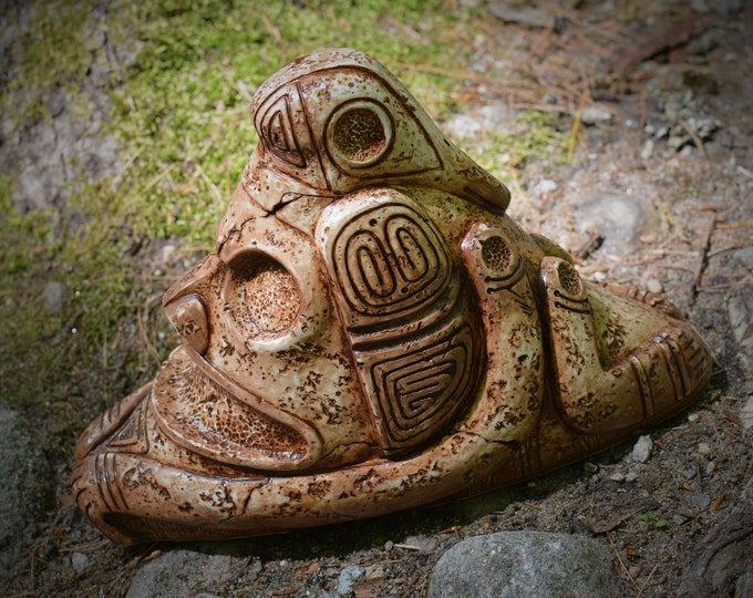 Yúcahu,birdman, Zemi Taino, Stone Taino Artifact, Three-pointed Zemi ...