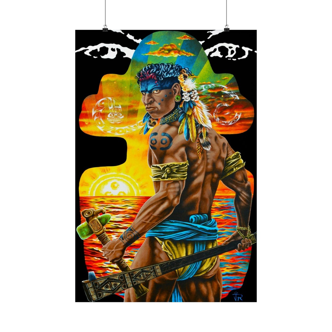 Rebel, Cacique, Hatuey, Taino, Arawak, Native American, Matte Poster - Etsy