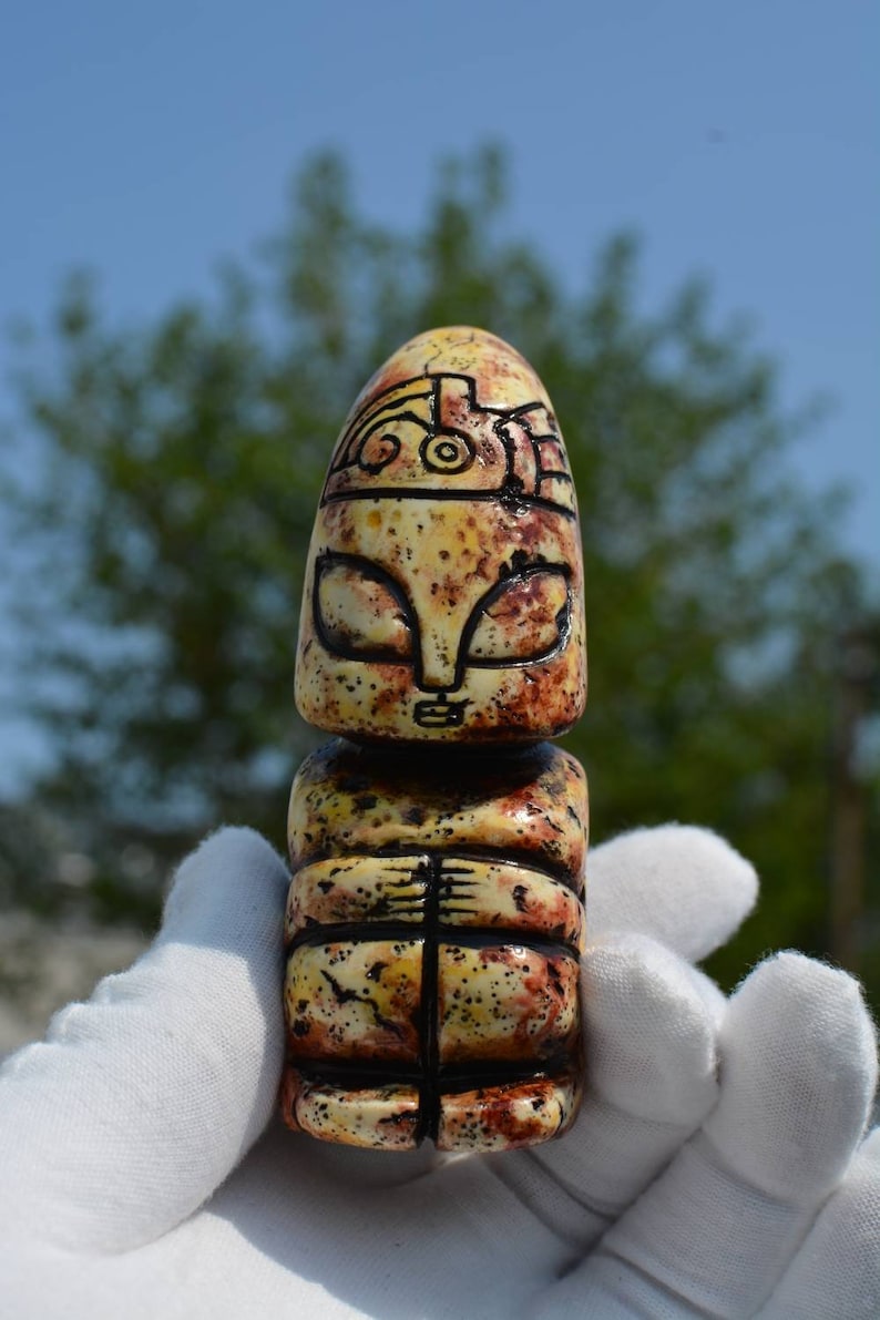 Ojuelos Stone Artifact Replica Ancient Alien Artifact Alien - Etsy