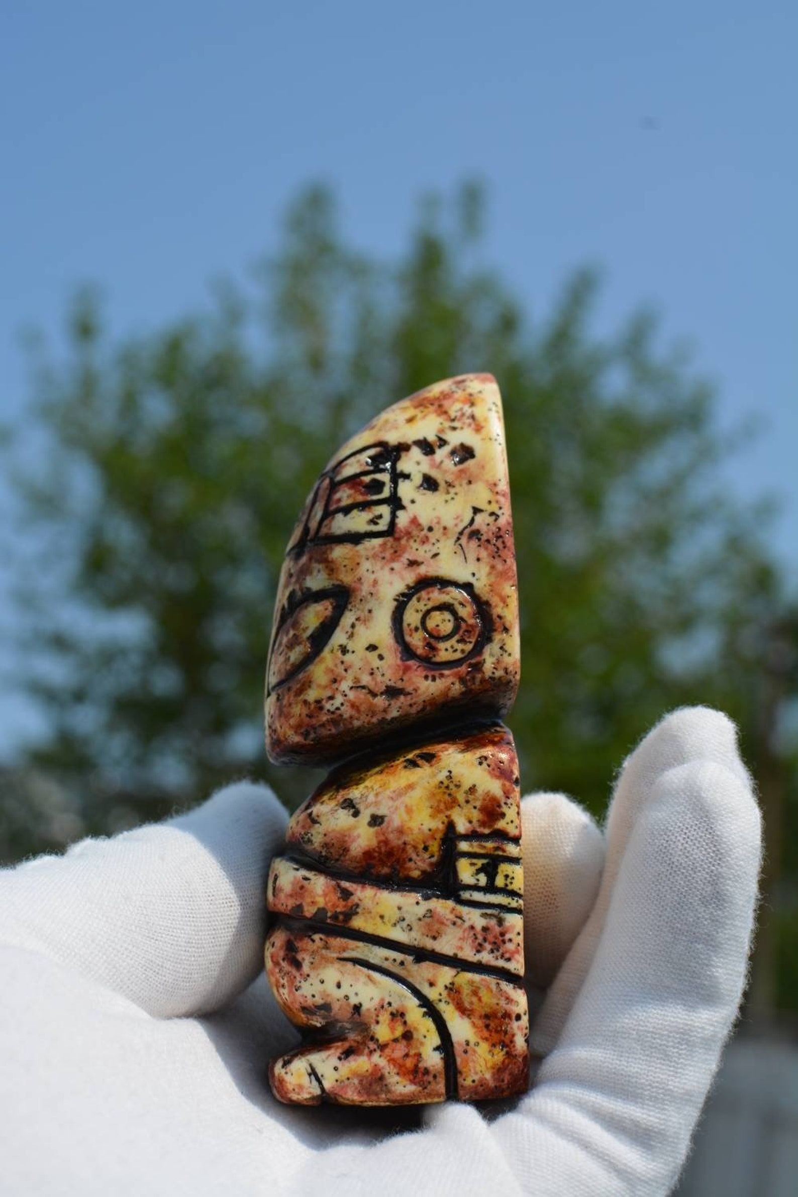 Ojuelos Stone Artifact Replica, Mexican Paleocontact Sculpture - Etsy