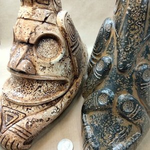 Yúcahu,birdman, Zemi Taino, Stone Taino Artifact, Three-pointed Zemi ...