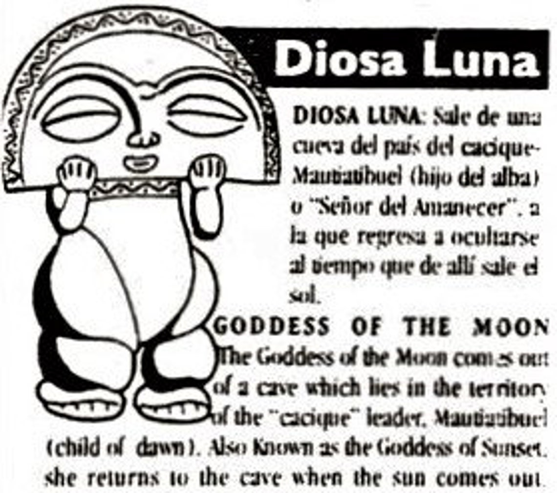 Diosa Luna Taino Moon Goddess Taino Artifact Ancient Alien - Etsy