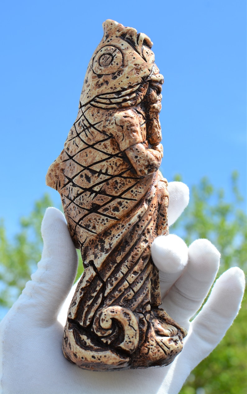 Oannes Dagon Fish God Dogon Fish God Nomu Nomo - Etsy