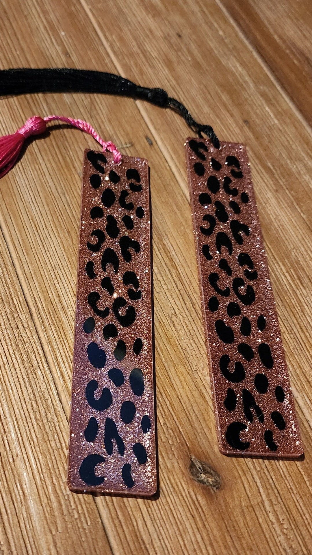 Rose Gold Cheetah Bookmark Glitter Bookmark Rose Gold - Etsy