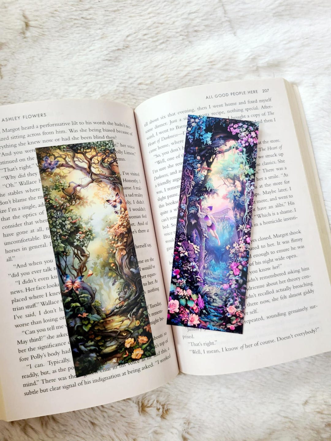 Dark Fantasy Forest Laminate Bookmarks Mystical Magic Forest Bookmark ...