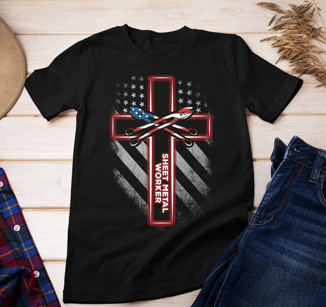 Sheet Metal Worker T-shirt, Proud Sheet Metal Worker Shirt, Sheet Metal ...
