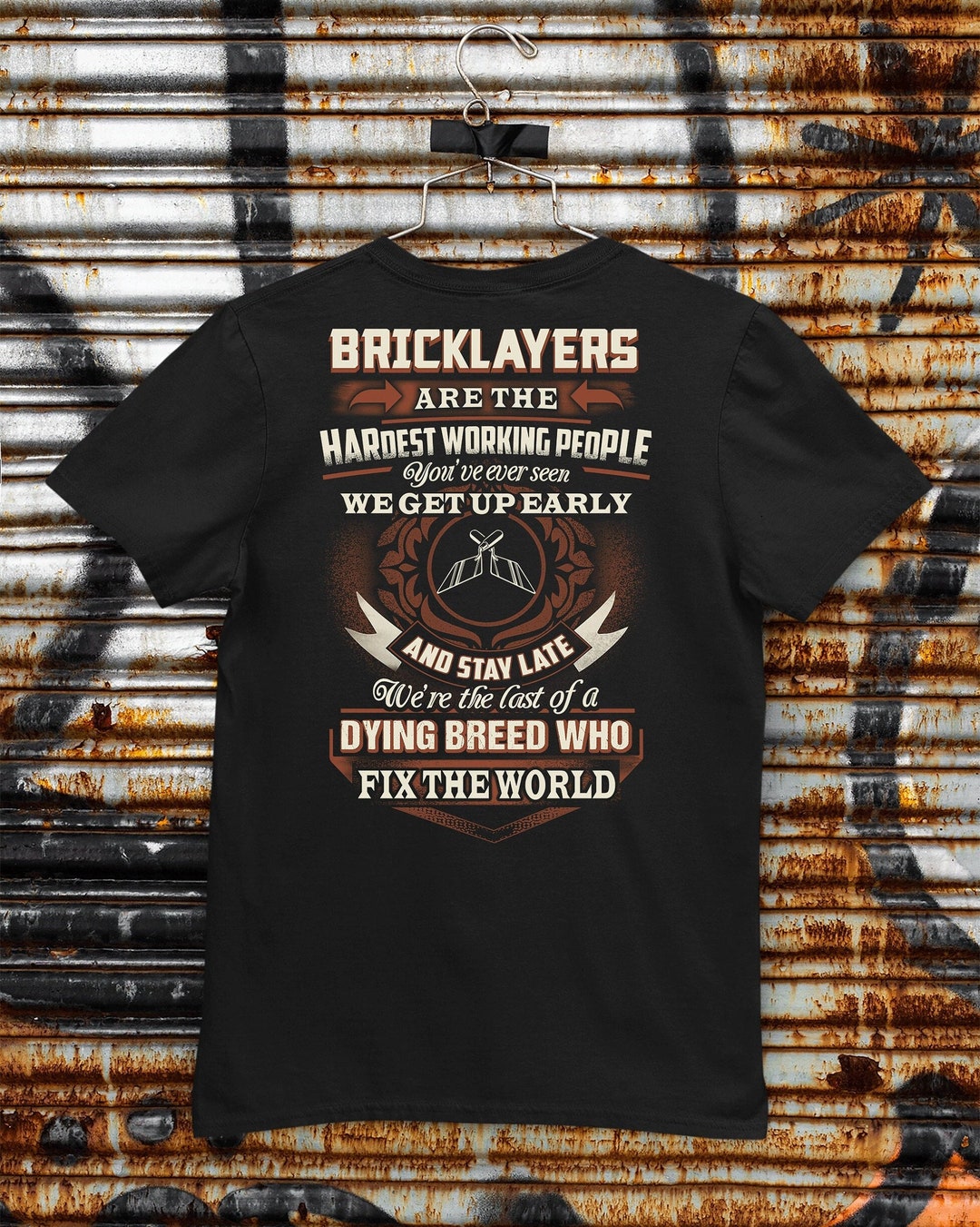 Hardworking Bricklayer T-shirt, Best Bricklayer Shirt, Gifts for ...