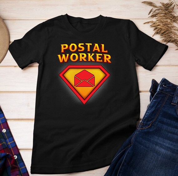 Cool Superhero Postal Worker Life Shirt Postal Worker - Etsy