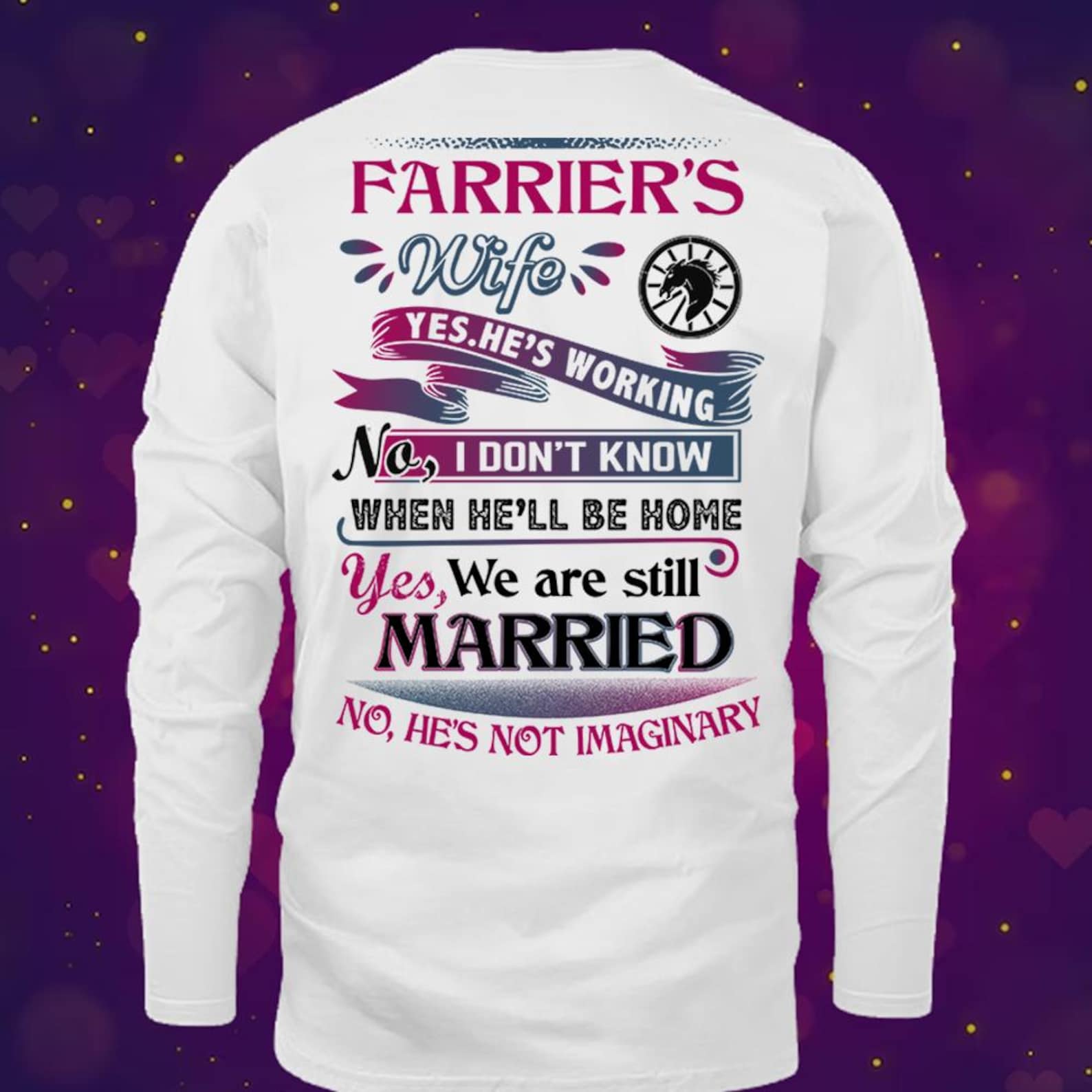 Camiseta de esposa de herrador Camiseta de compañero de herrador ...