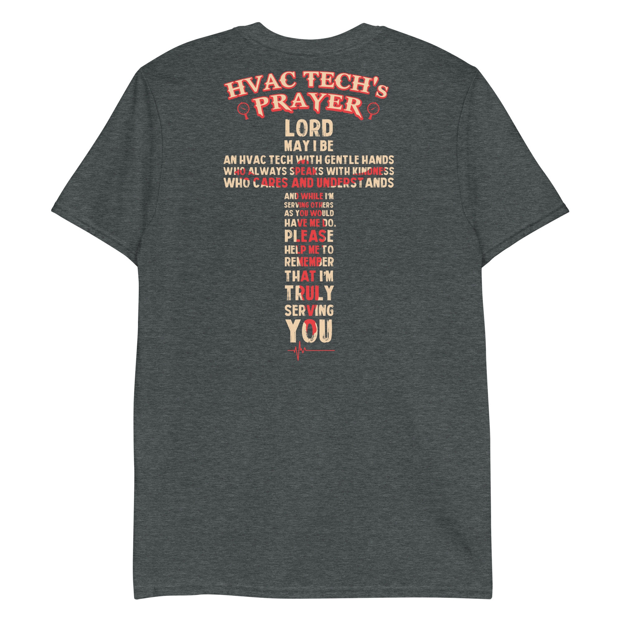 HVAC Tech's Prayer T-shirt, Hvac Tech Faith Shirt, Bible Verse Hvac ...