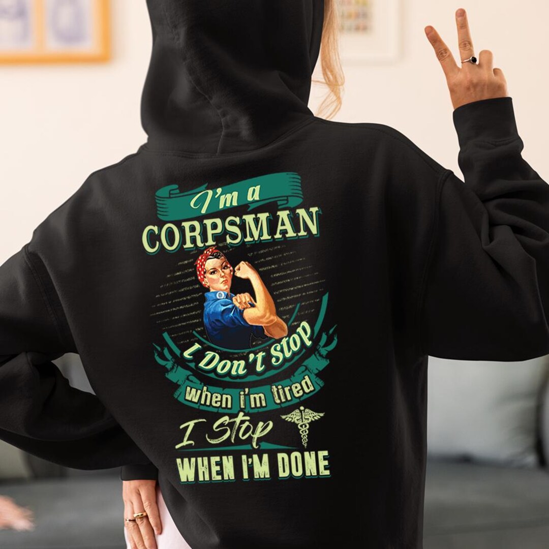 Corpsman Hoodie Corpsman Gift for Her Corpsman Funny T-shirt With ...
