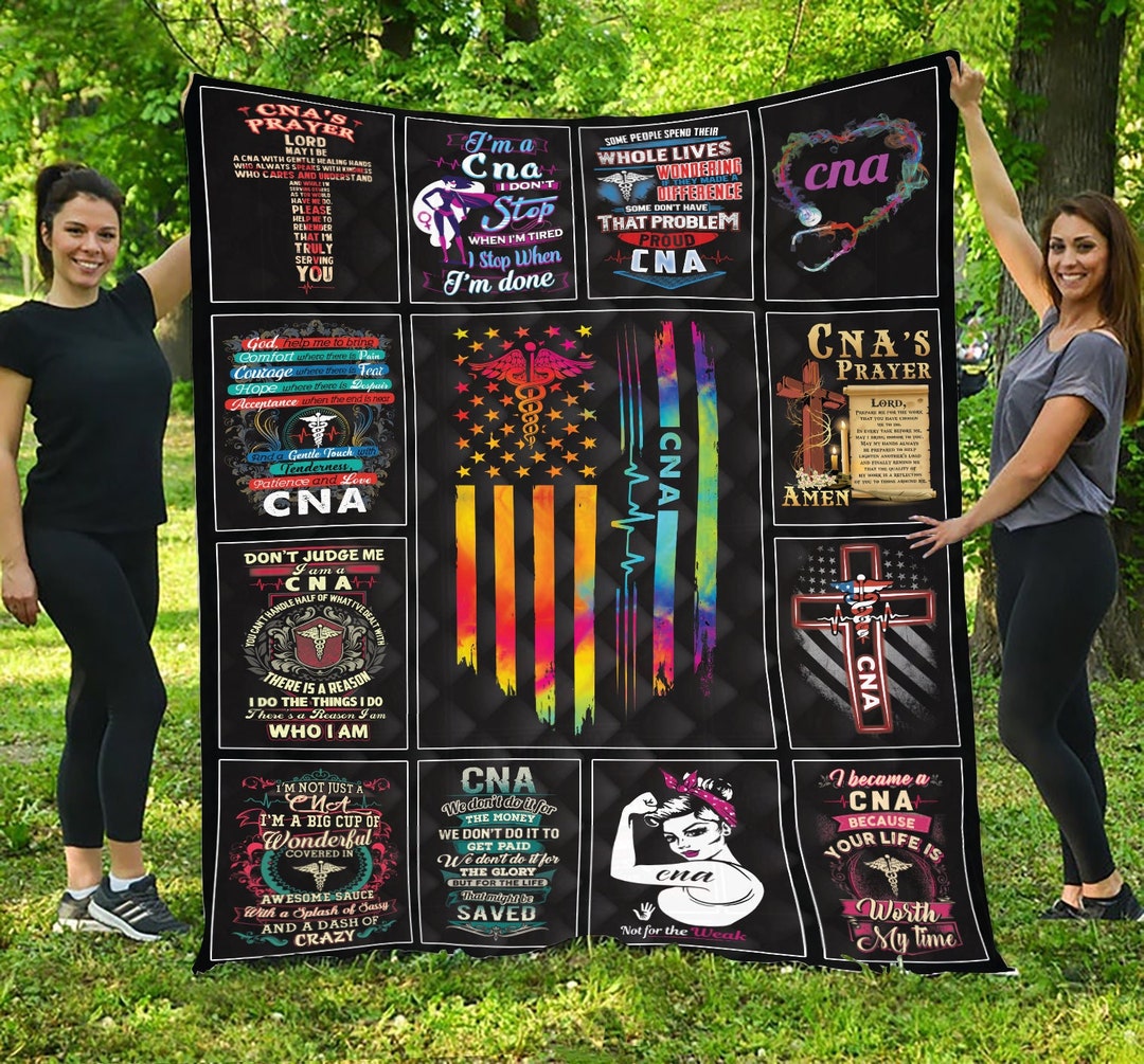 CNA Throw Blanket, Certified Nursing Assistant Blanket, Blanket for ...