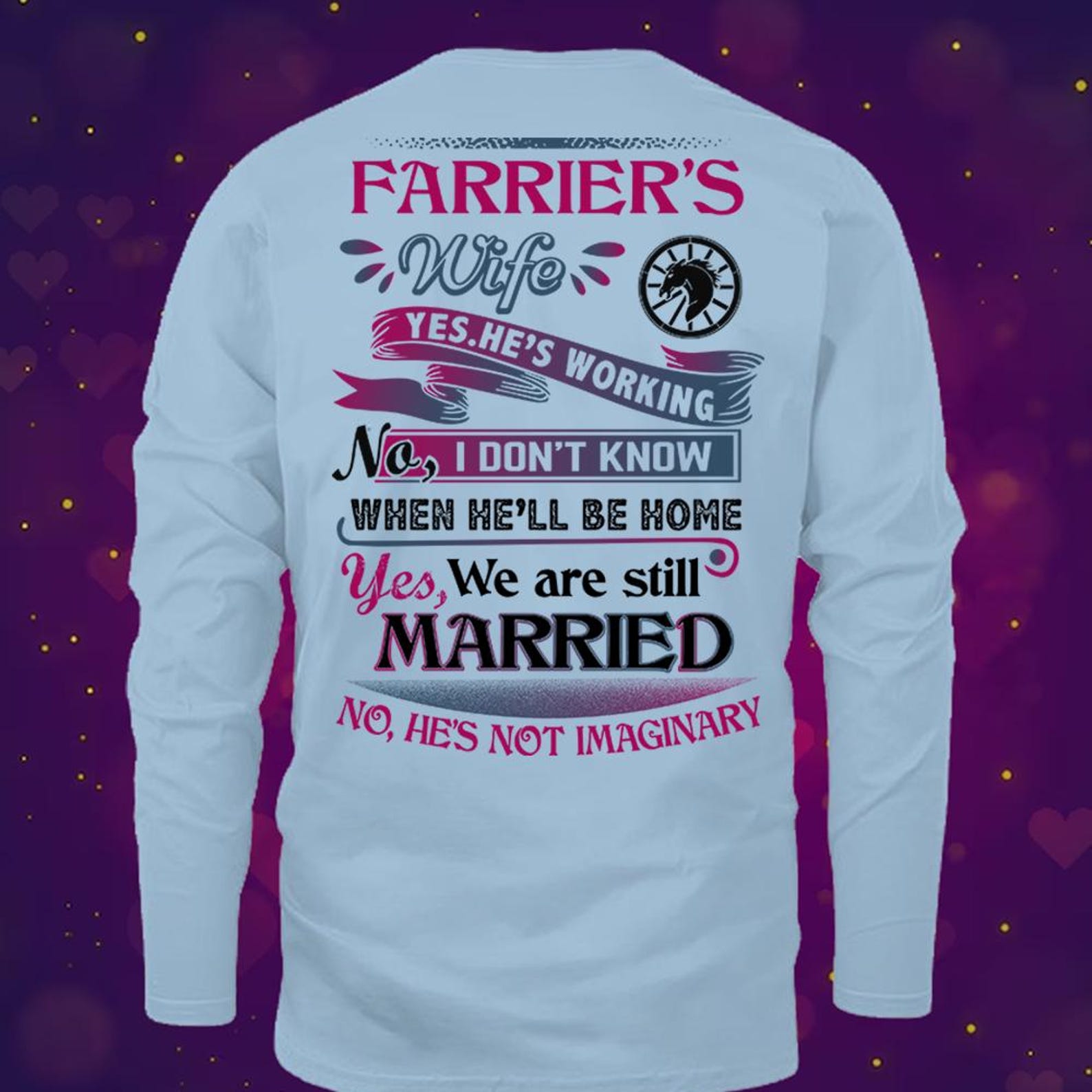 Camiseta de esposa de herrador Camiseta de compañero de herrador ...