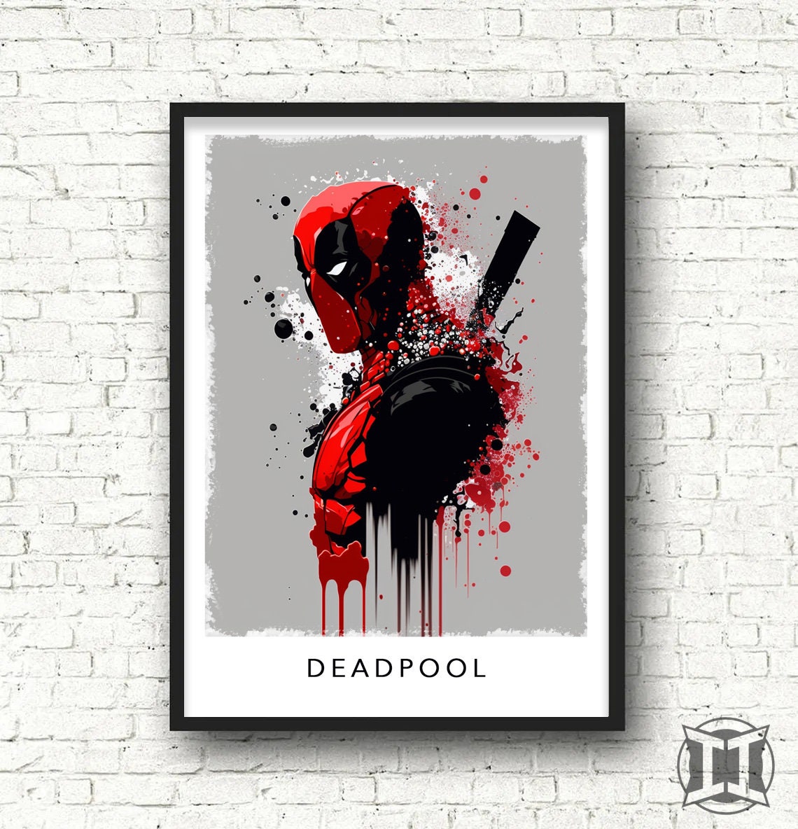 Deadpool Splatter Art