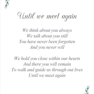 Personalised Funeral Order of Service & Laminated Memorial Cards ...