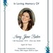 Personalised Funeral Order of Service & Laminated Memorial Cards Forget ...