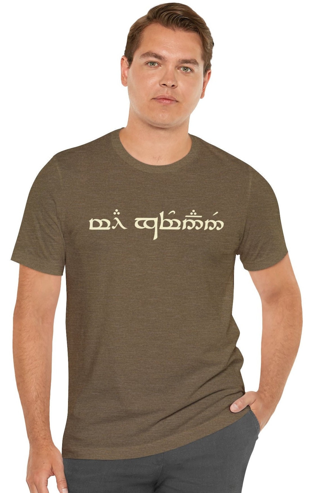 Tolkien Elvish Shirt well Met hello in Sindarin Language mae G'ovannen ...