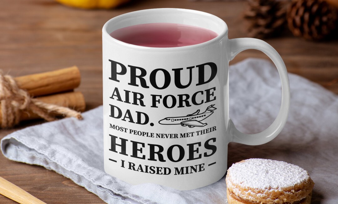 Air Force Dad Mug, Proud Airforce Dad, Gift for Air Force Retirement ...