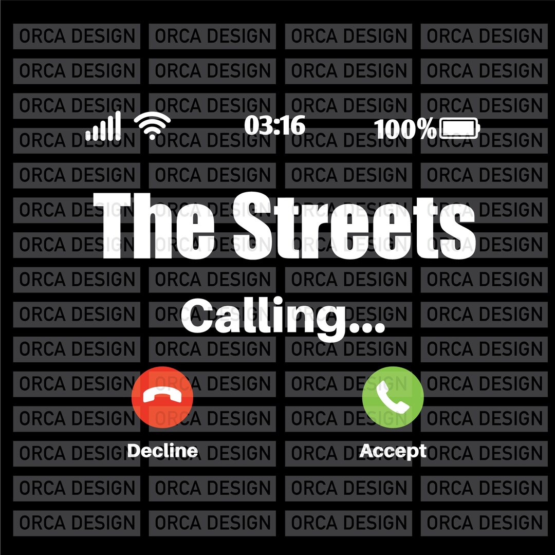 Incoming Call the Streets SVG, Christmas Svg,the Streets is Calling Svg ...