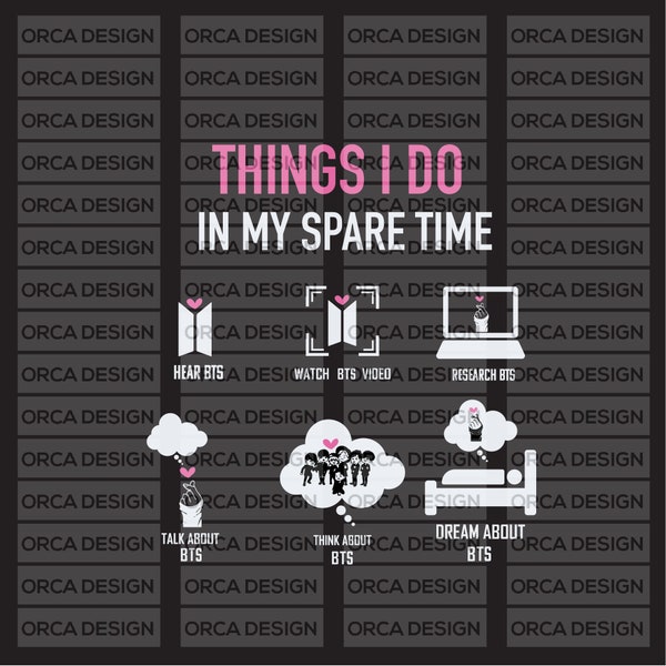 Things I Do in My Spare Time Svg - Etsy