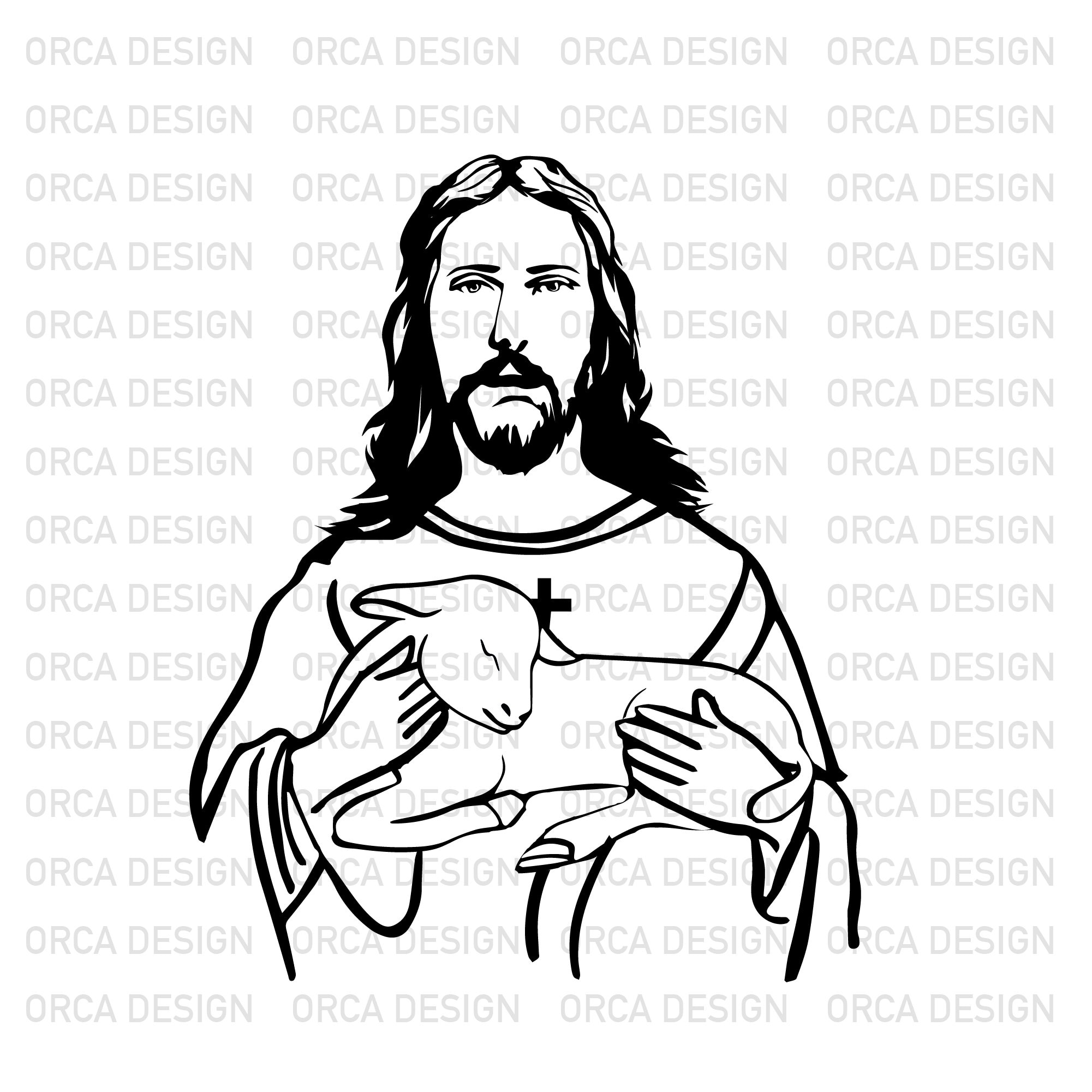 Jesus Christ Good Shepherd Svg Christian Jesus Easter Jesus - Etsy