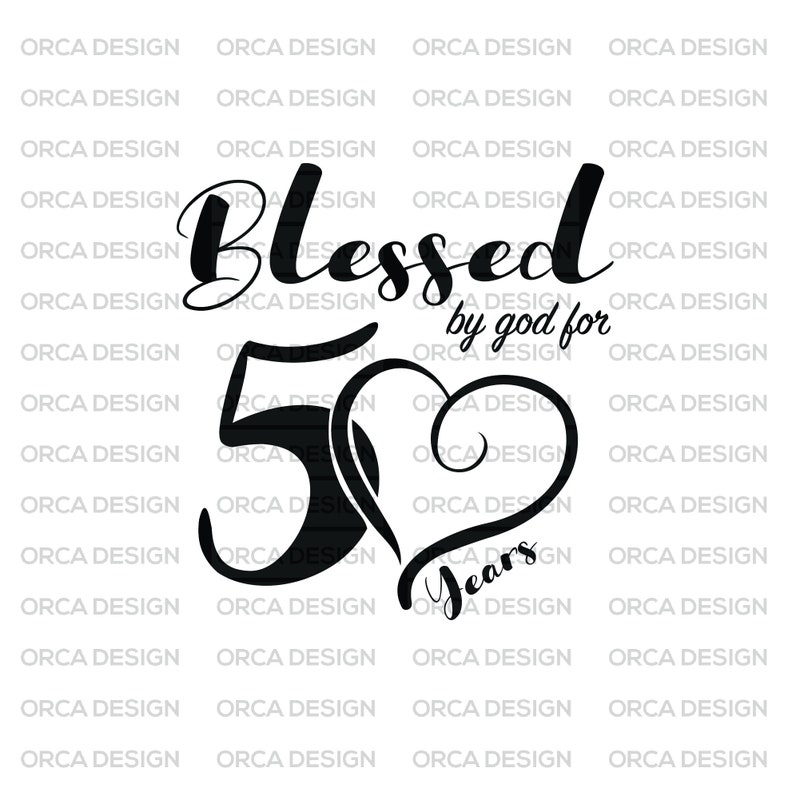 50 Years Blessed - Etsy