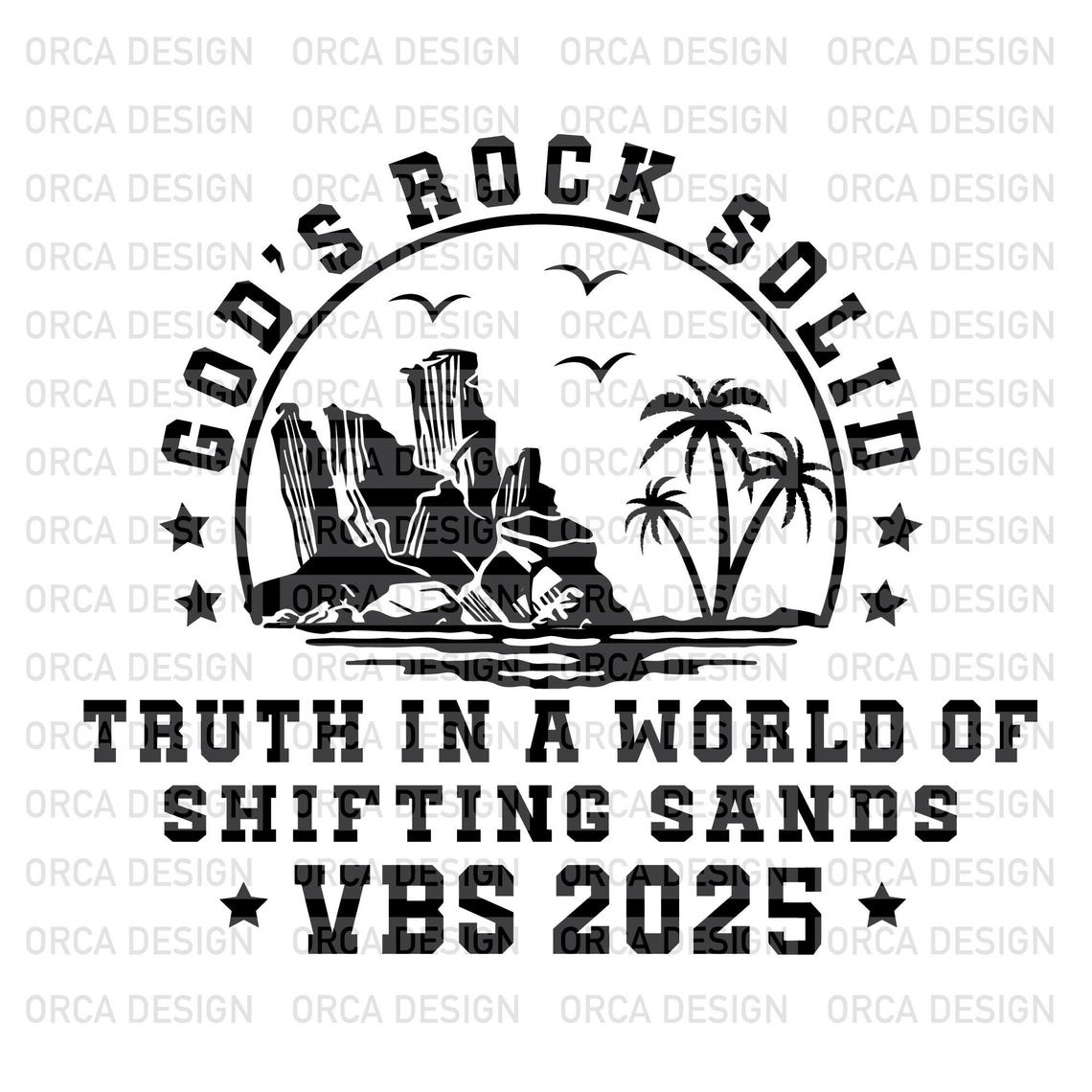 Vacation Bible School Svg, VBS Bible Verse , God's Rock Sold PNG, Truth ...