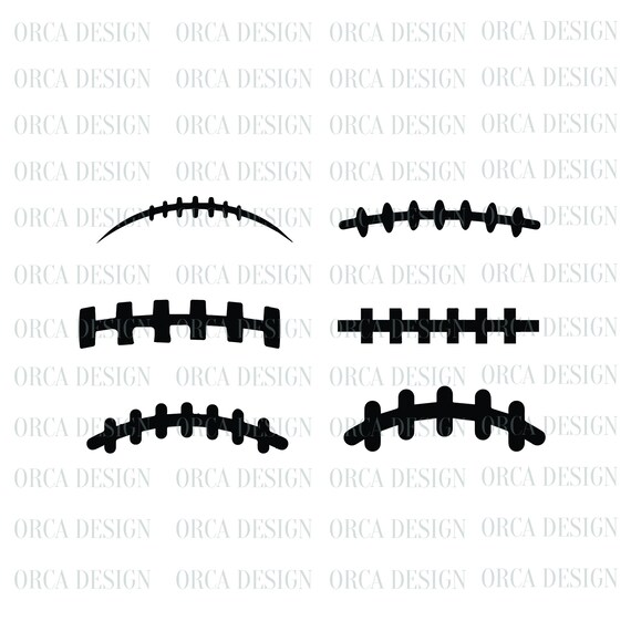 Football Laces Svgpng Digital File Download | Etsy
