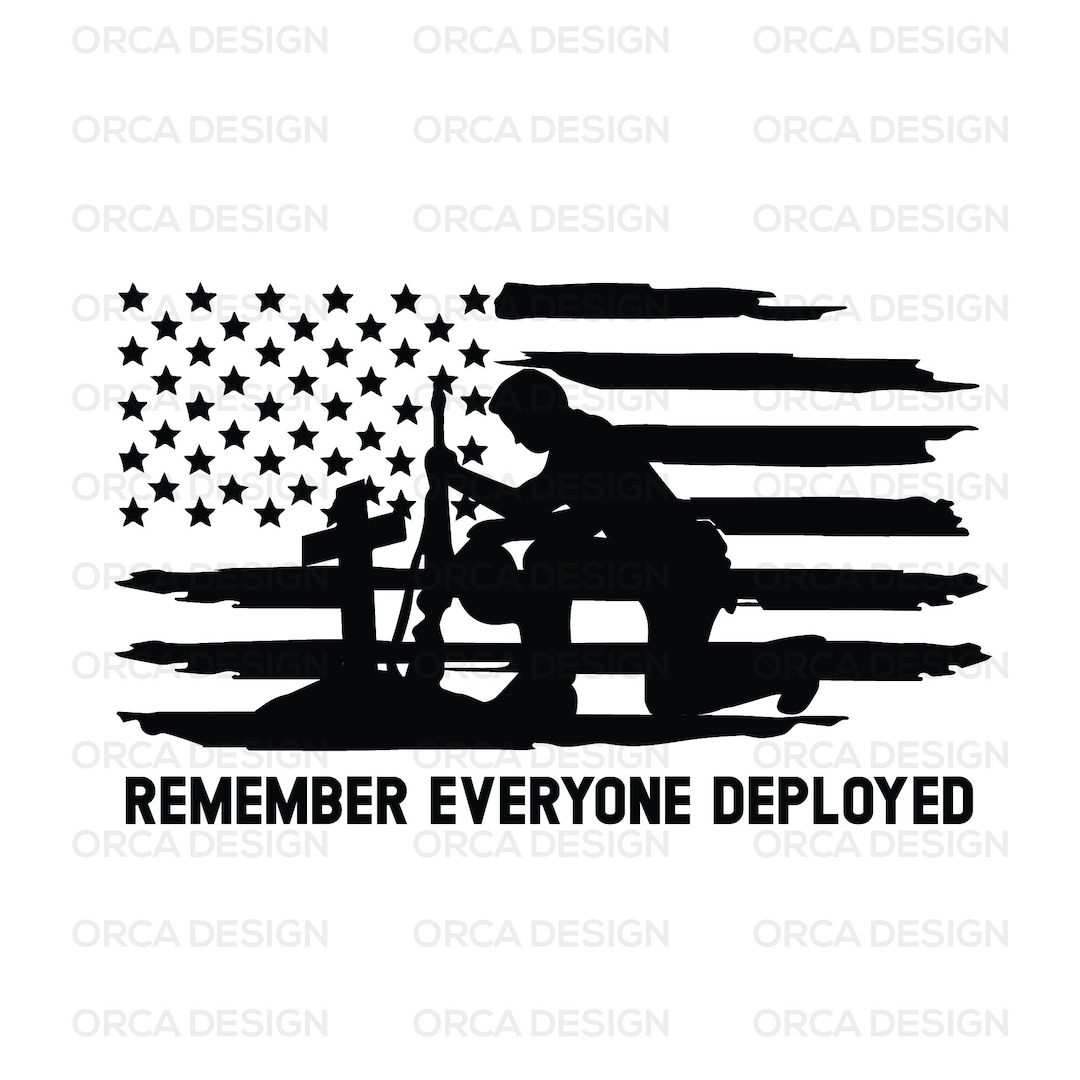 Remember Everyone Deployed , Deployed Flag Svg,png Digital File ...