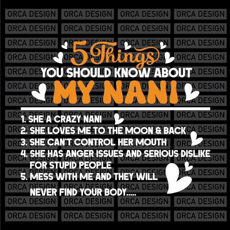 5 Things You Should Know About My Nani Svg ,png Digital File Download ...
