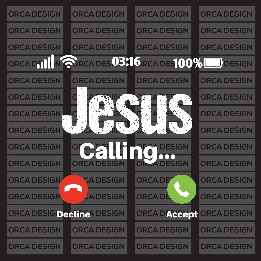 Incoming Call Jesus SVG, Christmas Svg,jesus is Calling Svg ,png ...