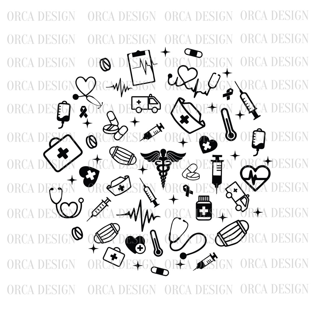 Nursing Bundle Svg ,healthcare ,svg,png Digital File Download - Etsy