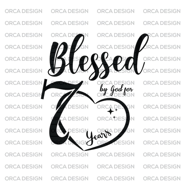 70 Years Blessed - Etsy