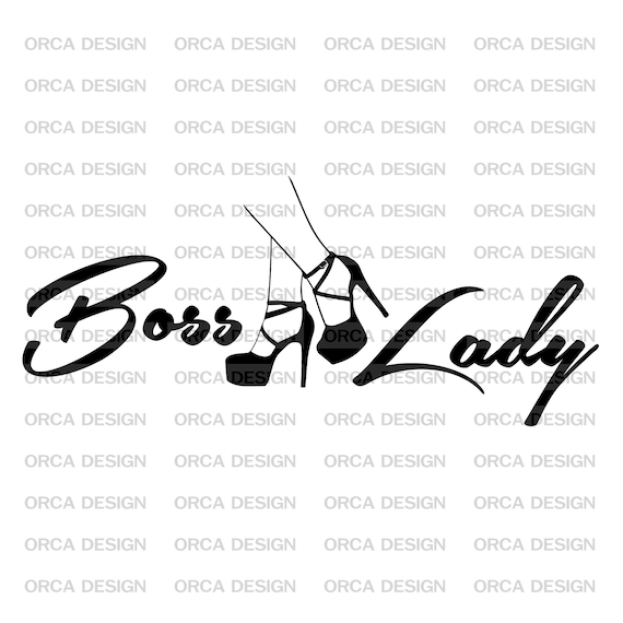 Boss Lady SVG Black Heels Long Legs SVG Print Design | Etsy
