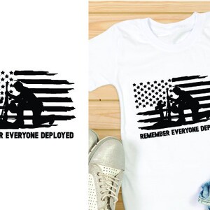 Remember Everyone Deployed , Deployed Flag Svg,png Digital File ...