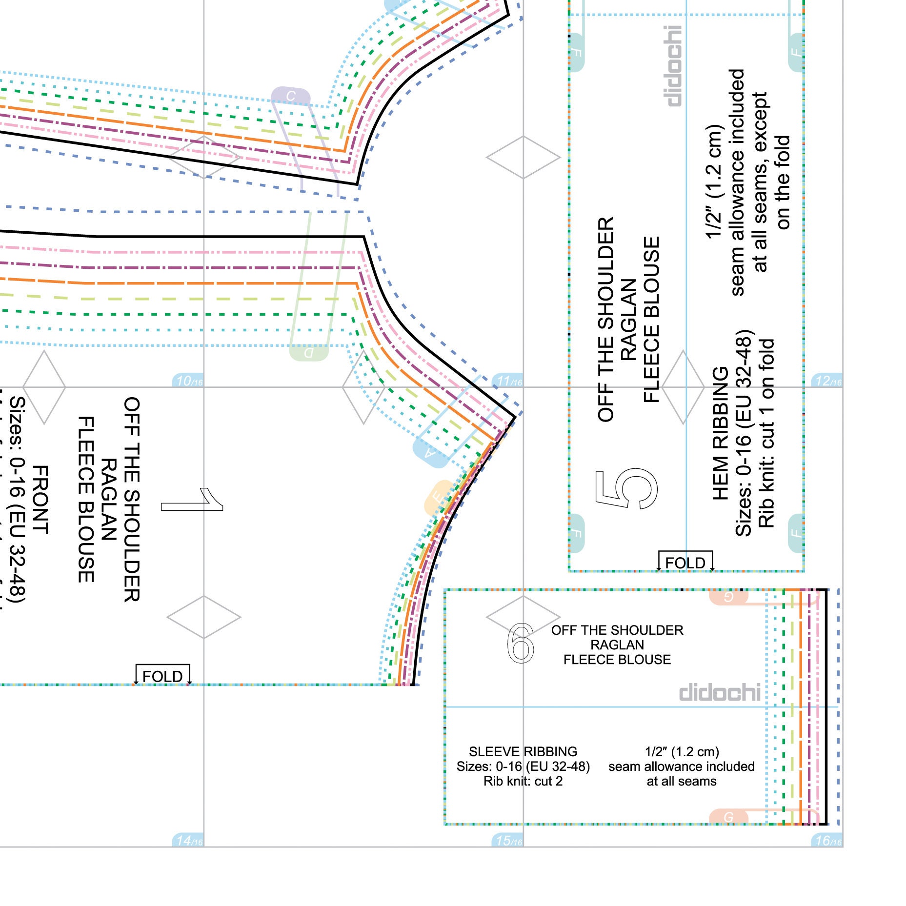 Off Shoulder Raglan Sweater Sewing Pattern PDF for Women | Etsy