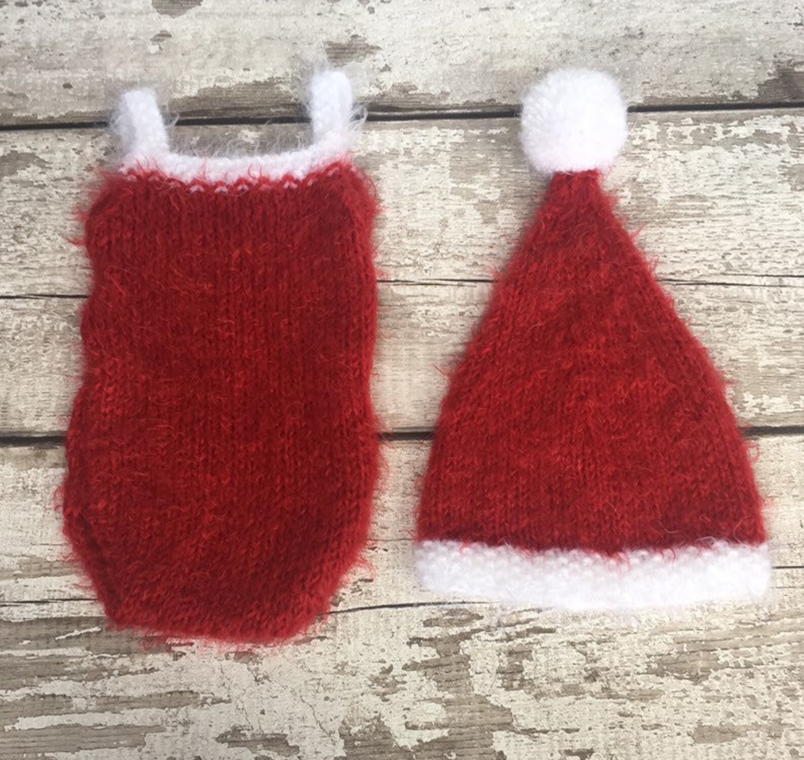 Fluffy Romper and Santa Hat Newborn Sitter 6-9 Months - Etsy